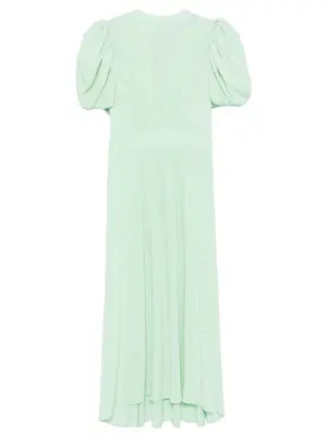 ROTATE BY BIRGER CHRISTENSEN Floral-jacquard Midi Dress - Green