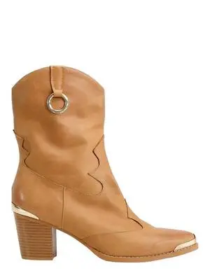 BELLE & BLOOM Dallas Western Boots - Tan