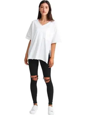 BELLE & BLOOM Brave Soul Oversized T-shirt - White