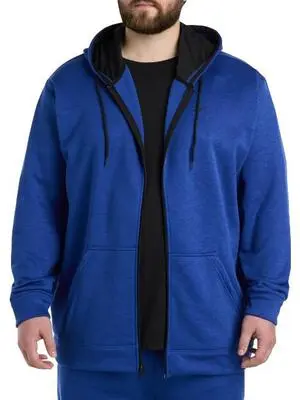 REEBOK Reebok Performance Zip-front Hoodie Boundless Blue Htr