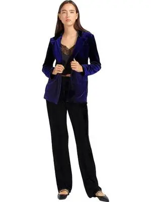 BELLE & BLOOM Eternity Velvet Blazer - Royal Blue