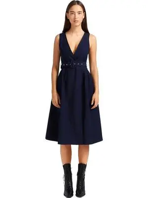BELLE & BLOOM Miss Independence Midi Dress - Navy