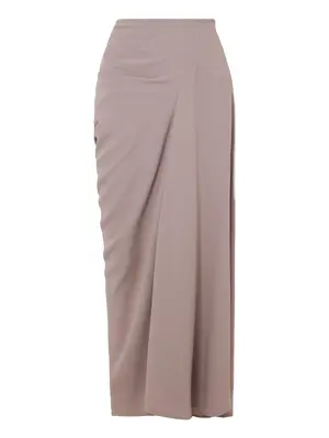 Dries Van Noten Paneled Crepe De Chine Maxi Skirt - Pink