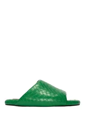 SIMONMILLER Woven Bubble Slides - Green
