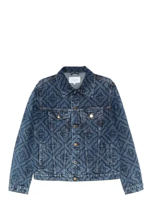 Casablanca Laser Monogram Denim Jacket - Blue