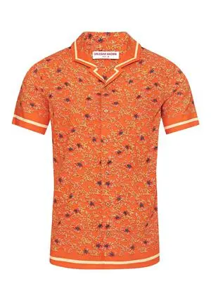 Orlebar Brown Printed Shirt - Orange