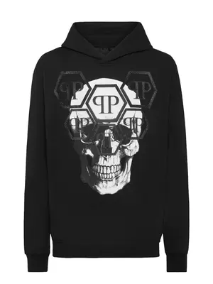 Philipp Plein Skull-print Hoodie - Black