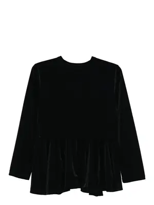 Comme Des Garçons Peplum Top - Black