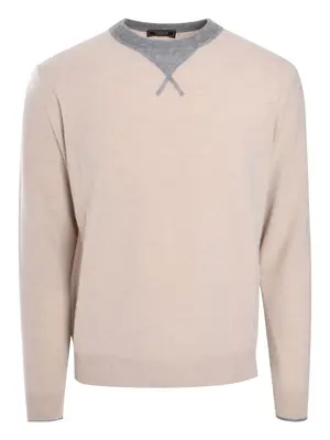 Peserico Contrast-trim Jumper - Neutrals