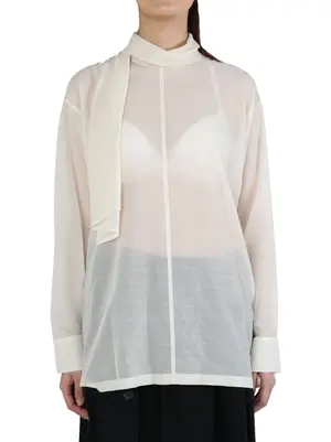 Issey Miyake Sheer Blouse - White