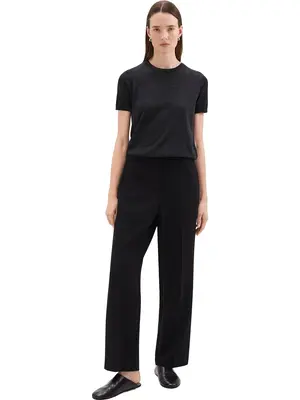 Theory Wide-leg Pull-on Pant - Black