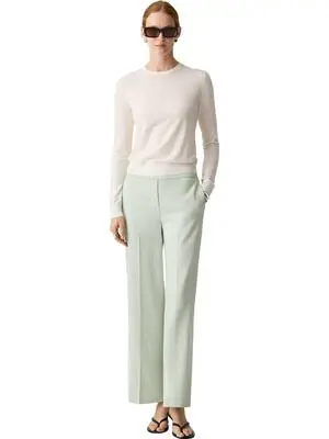 Theory Wide-leg Pull-on Pant - Sea Glass