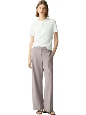 Theory Wide-leg Pull-on Pant - Stucco