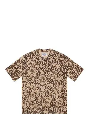 Supreme X New York Yankees Airbrush Short-sleeve Top 'clay - Tan
