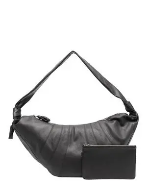 LEMAIRE Leather Large Croissant Bag - Black