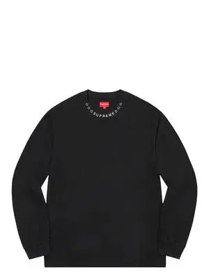 Supreme Stars Collar Top - Black