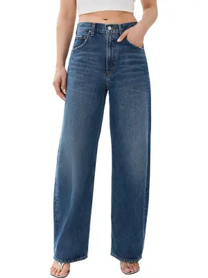 AGOLDE Low Curve Wide Leg Jeans - Essence