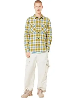 Oakley 90s Plaid Ls Shirt - Pacific,mist,sulfid Check