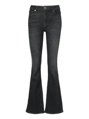 FRAME Le Mini High-rise Bootcut Jeans - Grey