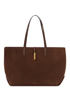 DEMELLIER Tokyo Suede Tote Bag - Brown