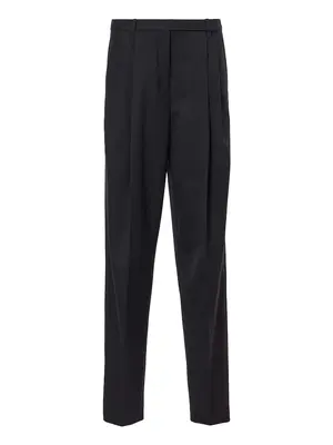 Dorothee Schumacher Wool-blend Tapered Trousers - Black