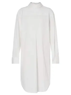 Dries Van Noten Cotton Poplin Minidress - White