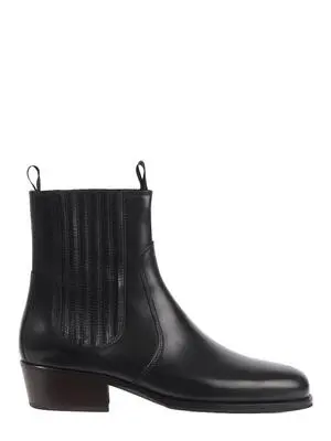 LEMAIRE Leather Chelsea Boots - Black