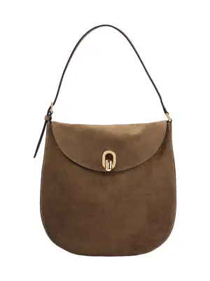 Savette Large Tondo Shoulder Bag - Brown