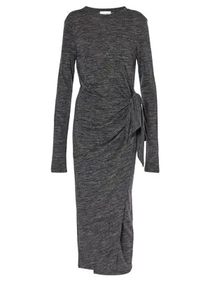 MARANT ETOILE Lisy Midi Dress - Grey