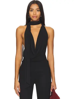 Majorelle Kelly Halter Top - Black