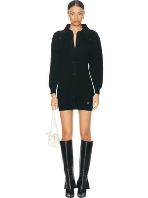 Moschino Long Sleeve Dress - Black