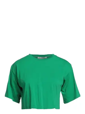 THE FRANKIE SHOP Cotton Jersey Crop Tee - Green