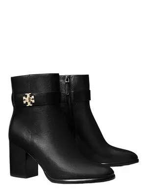 Tory Burch Turnlock Heeled Ankle Boots - Perfect Black