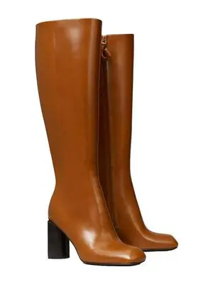 Tory Burch Tory Burch Twisted Knee-High Boot Sierra Cognac