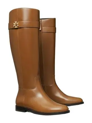 Tory Burch Turnlock Riding Boot - Sierra Cognac
