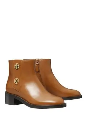 Tory Burch Turnlock Ankle Boot Sierra Cognac