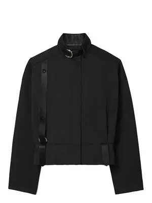 Tory Burch Wool Bomber Jacket - Night Shadow