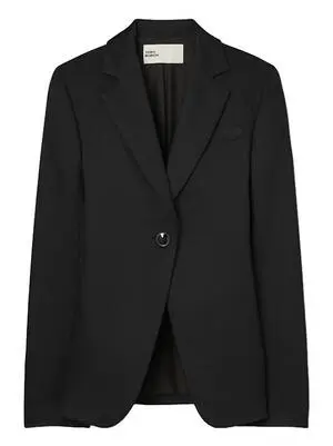 Tory Burch Textured Crepe Blazer - Black