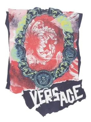Versace Collana Punk T-shirt - White