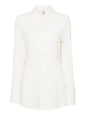 TOTEME Classic Collar Shirt - Neutrals