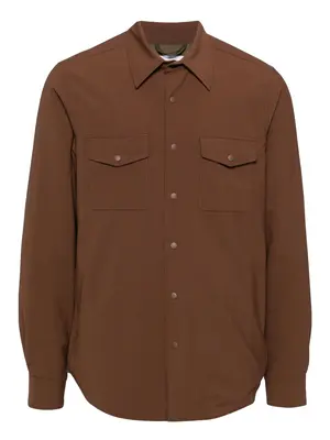 Aspesi Flannel Shirt Jacket - Brown