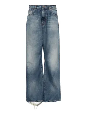 ERL Distressed Full-length Jeans - Blue