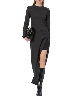 Alberta Ferretti Long-sleeve Gathered Top - Grey