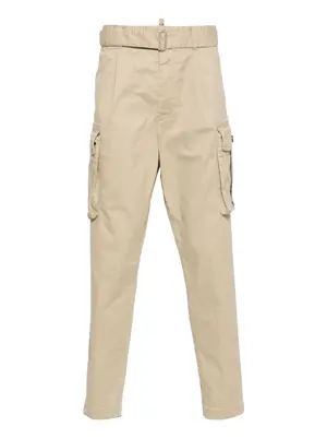Dsquared2 DSQUARED2 Tapered-Leg Cargo Trousers Neutrals