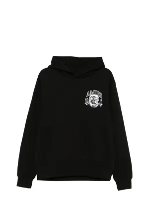 Amiri Lion Outline Hoodie - Black