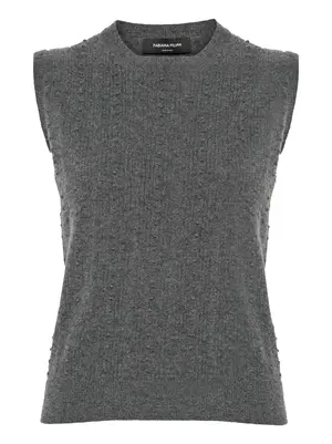 Fabiana Filippi Knitted Vest - Grey