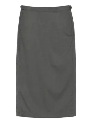 Remain Birger Christensen Suiting Midi Skirt - Grey