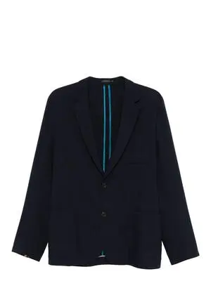 Paul Smith Patch-pocket Wool Blazer - Blue