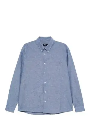 A.p.c. Organic Cotton Shirt - Blue