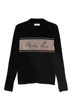 MARTINE ROSE Martine Rose Chenille V-Neck Sweater